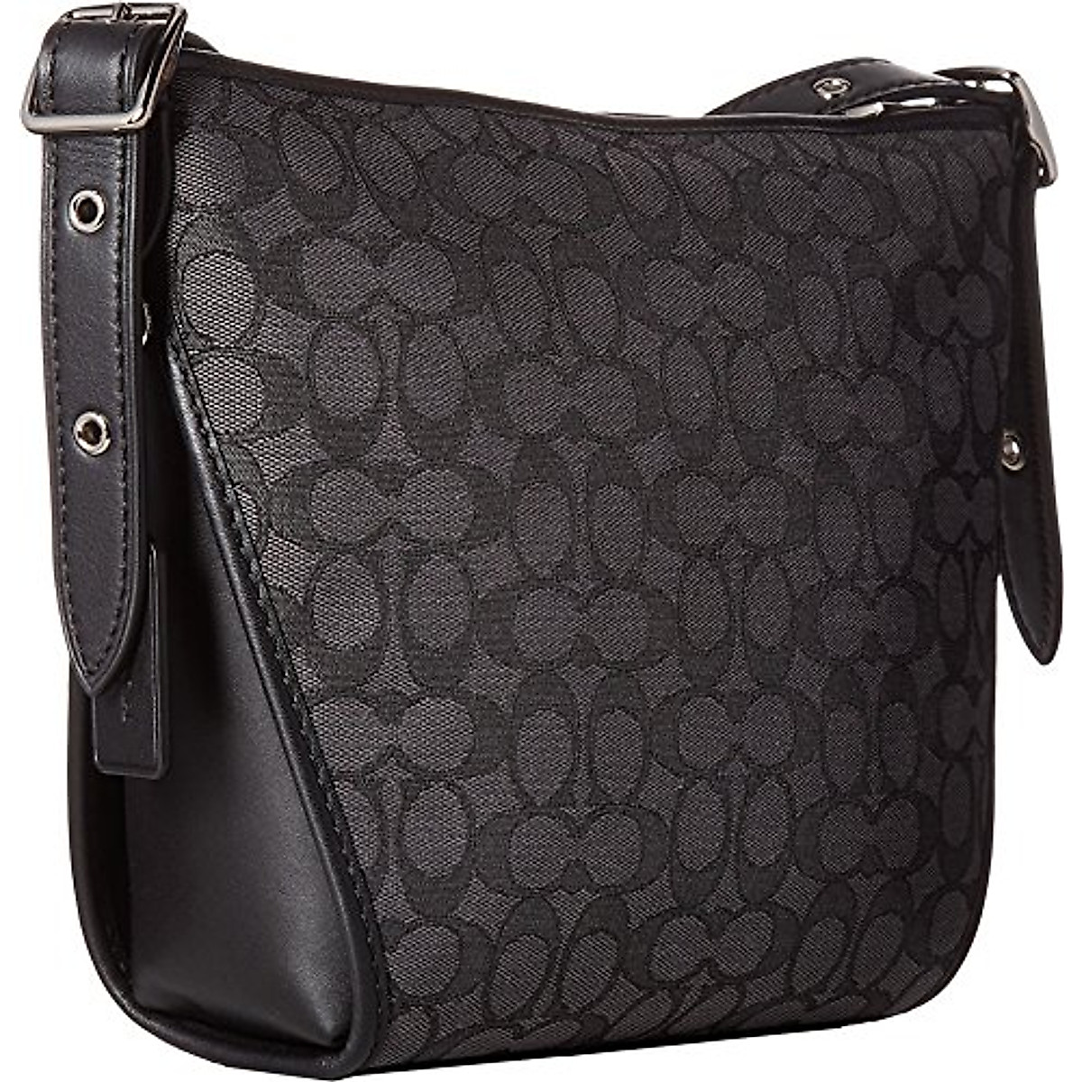 COACH Small Dufflette in Signature Sv/Black Smoke/Black One Size