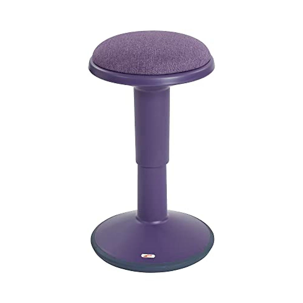 ECR4Kids Sitwell Wobble Stool with Cushion, Adjustable Height, Active Seating, Eggplant