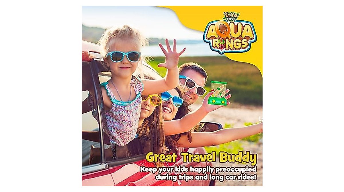 YoYa Toys Handheld Aqua Games - Fun Ring Toss & Basketball Set