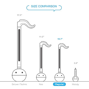 Special Edition Otamatone Crystal - Fun Japanese Electronic Musical Toy Synthesizer Instrument by Maywa Denki - Clear (White)