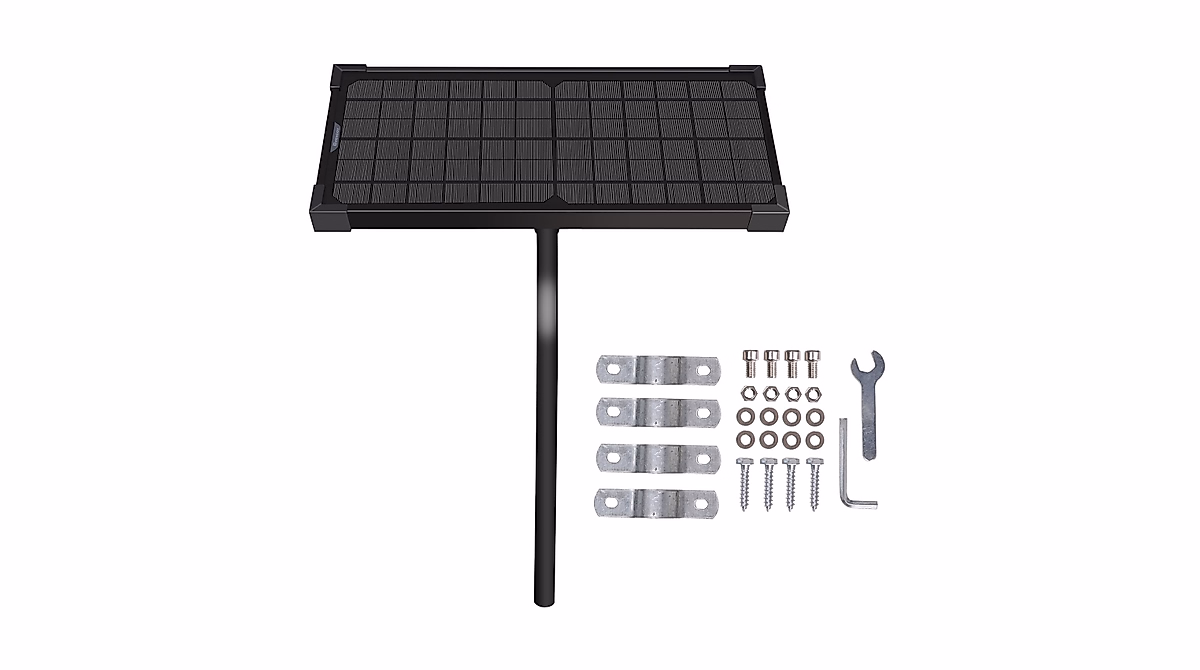 Renogy 10W 12V Waterproof Charger, 10 Watts Solar Panel + Tubular Mount ...