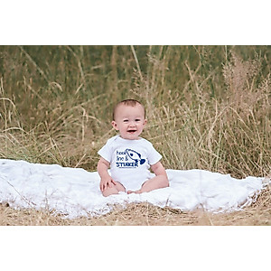 7 ate 9 Apparel Baby Boy's Fishing Hook Line & Stinker Novelty Onepiece 3-6 Months Navy Blue