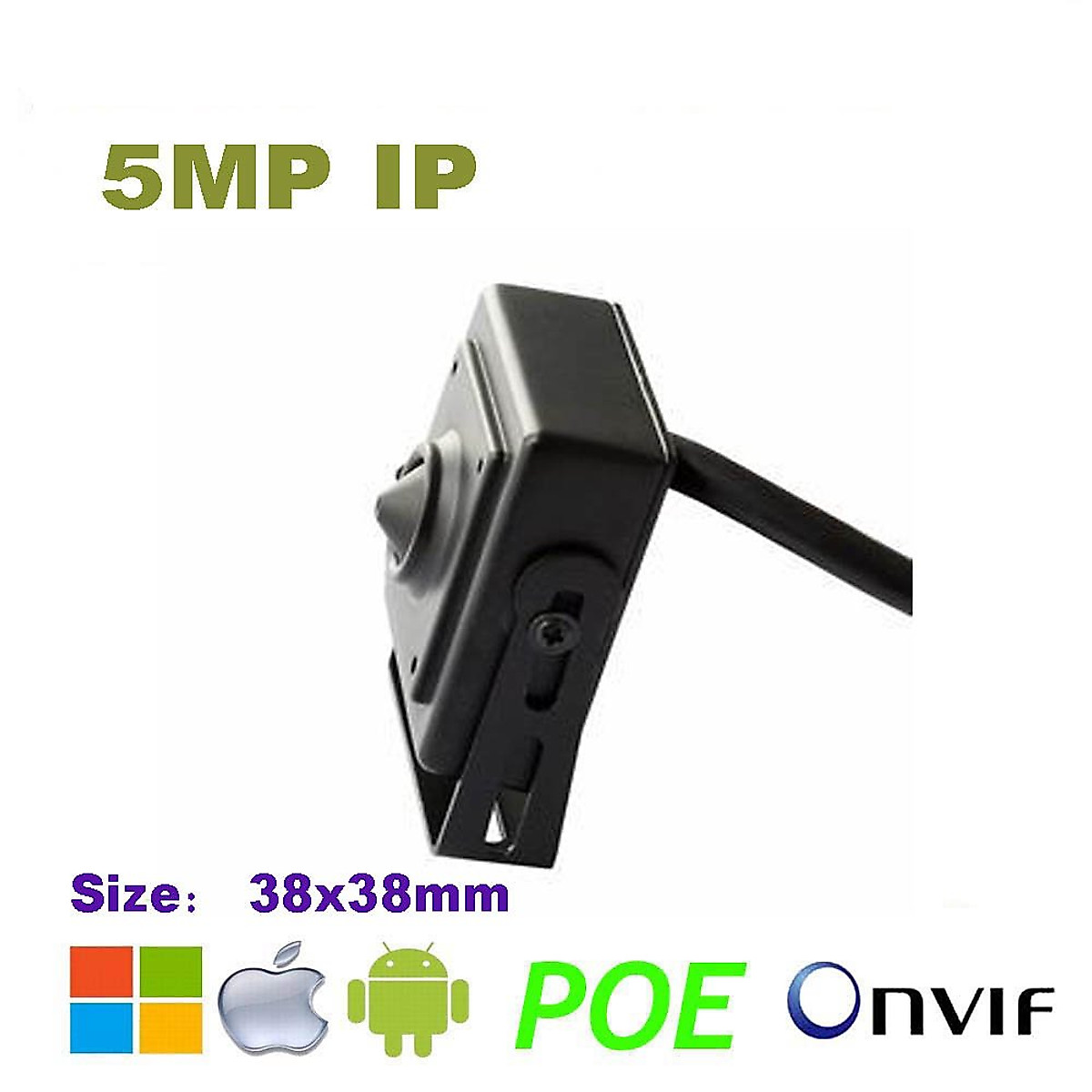 NK View Indoor 5MP Mini Cube Security IP Camera,ATM Camera,3.7mm Mini Lens, P2P,Free App View