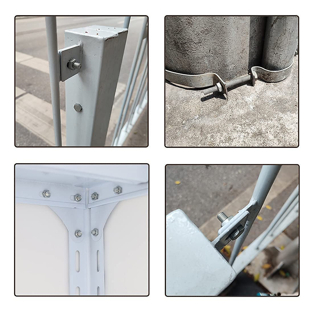 MroMax M8 Left Hand Hex Head Bolt M8-1.25 x 20mm 304 Stainless Steel Reverse Threaded Hex Tap Screw Bolts 4pcs