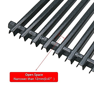 Hisencn Grill Replacement Parts for Charbroil Advantage Series 4 Burner 463433016, 463235815, 466235816, 466240115, 46643301 Gas Grills, Stainless Pipe Burner, Heat Plate Tent Shield and Cooking Grate