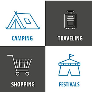 OlimpiaFit Fanny Pack for Women and Men - Waist Bag w/ 6 Anti-Theft Pockets & Plus Size Belt Extension - Water Resistant Travel Accessories - Black