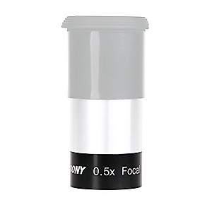 SVBONY Reducer for Telescope 0.5X Focal Reducer 1.25 inches Fully Multi Coated Reducer for Telescope Eyepiece Photography and Observing (Reducer)