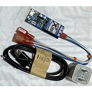 5 Volt Relay Switch KIT, NV 2020-2 Voice Control Your Fireplace from Anywhere and Works with Any Smart Outlet. (Relay Kit - with Power Adapter and Micro USB Cable) Xlentcomfortzone
