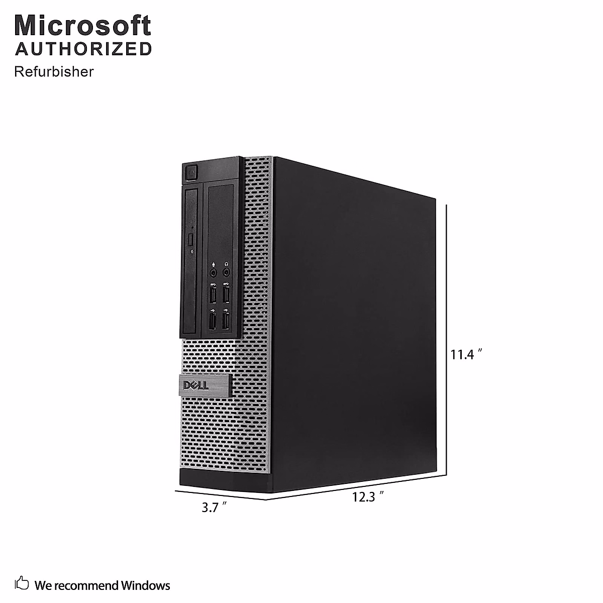 DELL OPTIPLEX 7020 SFF Desktop Computer,Intel Core I5-4570 3.2GHz up to 3.6GHz, 16GB DDR3, 2TB HDD, DVD, WIFI, HDMI, VGA, Display Port, USB 3.0, Bluetooth 4.0, Win10Pro64 (Renewed)