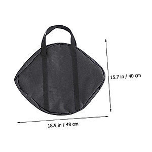 SHOWERORO Outdoor Frying Pan Bag Cast Iron Pan Bag Pan Protectors for Stacking Camp Oven Portable Pan Storage Pouch Barbecue Pan Container Oven Bags Thicken Oxford Cloth Kitchen Utensils