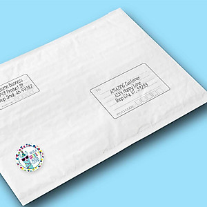 Funny Wooly Awesome Customer Llama Thank You Customer Appreciation Sticker Labels for Small Businesses, 60 1.5" Circle Stickers by AmandaCreation, for Envelopes, Postcards, Direct Mail, More!