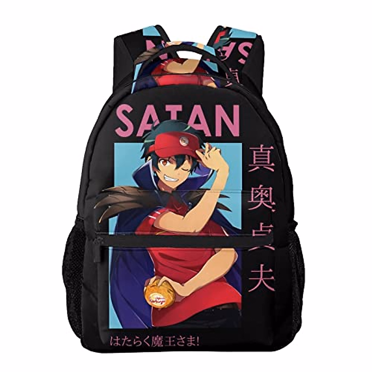 Anime The Devil Is A Part Timer! Laptop Backpack College Bookbag Travel Casual Daypack Boys Girls