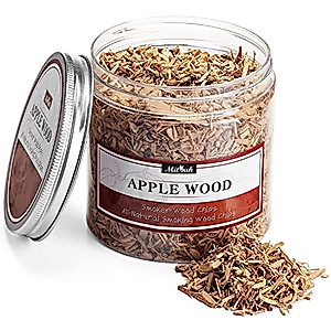 MITBAK Wood Chips for Smoking Gun (Set of 4 -Apple,Cherry, Pecan, Pear) 4 OZ Each Extra Fine Wood Smoking Chips for Handled Cocktail Smoker, Premium Smoker Wood Chips for Drinks, Food