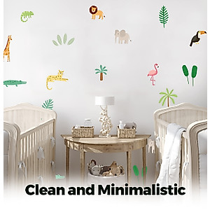 Jungle Animals Wall Decals | Safari Nursery Decor | Wall Stickers for Kids
