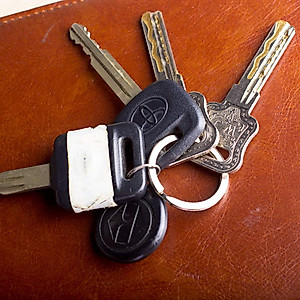 Key Ring 50 Pcs 1.25'' -15 Pcs,1'' -15Pcs, 0.8''-20Pcs Ring Flat Rings Split Keyrings