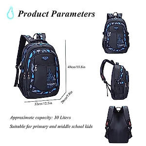 Camo Boys Backpacks for Middle School Elementary, Camo Bookbags for Teens Boys, Camouflage School Bags for Boys