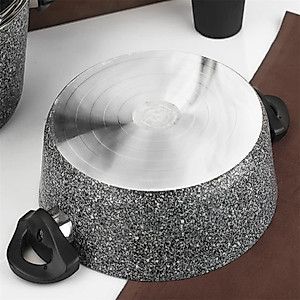 TAOBAO Cookware Set Black Pan With Lid Cutlery Collection Cookware Cutlery Cookware Nonstick Kitchen Supplies