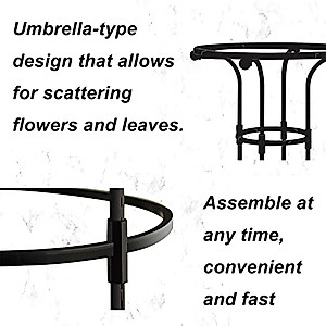 Garden Trellis for Climbing Plants Outdoor, Indoor Plant Support Trellis Metal for Potted Plants Climbing Flowers Vegetable, Rustproof Trellis Vine Rose for Vertical Climbing
