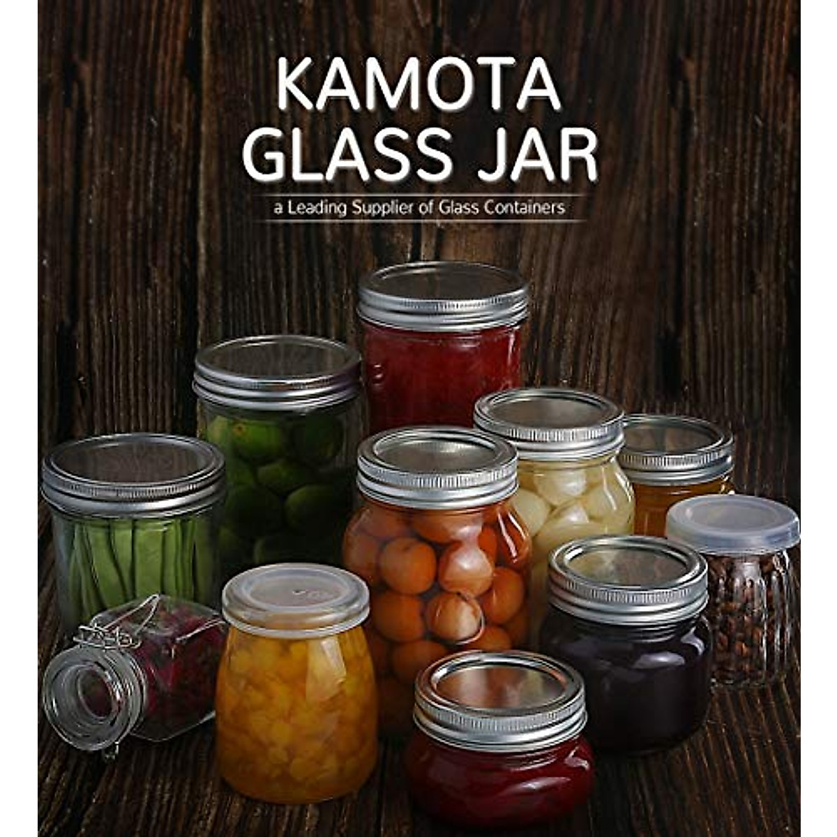 KAMOTA Mason Jars 12 oz With Regular Lids and Bands, Ideal for Jam, Honey, Wedding Favors, Shower Favors, DIY Spice Jars, 24 PACK, 30 Labels Included