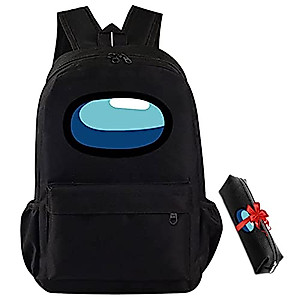 MINANTPE Cartoon Backpack Gamer Laptop Backpack with Pencil Case Lightweight Travel Hiking Bookbag Daypacks -2