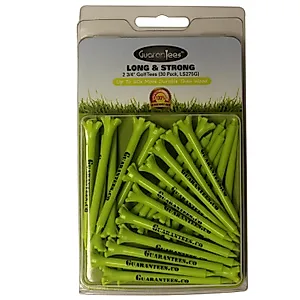 Bright Green Plastic Golf Tees, Long Lasting, Nearly Unbreakable, Made in USA