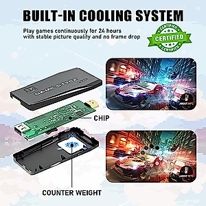 Retro Game Console - Retroplay Stick - Emulator Console S2 12000+ Classic Video Games,9 Emulators,Plug & Play Video Games for TV,Nostalgia Stick Support 4K HDMI Port,2 Wireless Gamepads(64G)