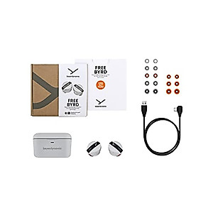 beyerdynamic Free BYRD Grey True Wireless Bluetooth in-Ear Headphones, Active Noise Cancelling, Long Battery Life, Microphone, IPX4, Sound Personalization and Alexa Built-in