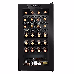 NA American Standard JC-82 AC 115V /60Hz 28Bottle/2.8Cu.Ft/80L/ Compressor Wine Cooler Black