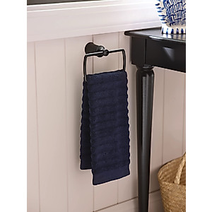 Moen YB2186BL Dartmoor Decorative Hand Towel Holder, Matte Black