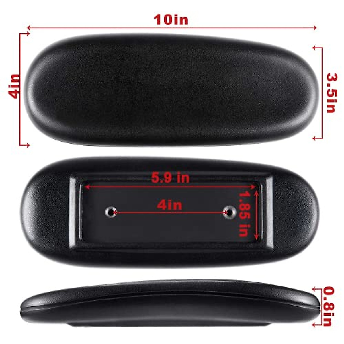 OAK LEAF Office Chair Replacement Arm Pads, Chair Armrest Pads with Sturdy Cushion for Supporting Arms and Elbow, Set of 2