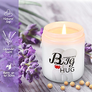 Panspace Candles Gifts for Women,Thinking of You Gifts Scented Candles Feel Better Cheer Up Best Friend Candle Gifts Relaxing Friendship Gifts for Women Birthday Christmas Candles(7oz)