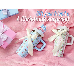 DLOCCOLD 16 oz Stainless Steel Tumbler with Lid and Straw, Double Wall Vacuum Insulated Travel Tumbler with Straw Cover Cap, Cupholder Friendly, Leak Resistant, Reusable Travel Coffee Mug