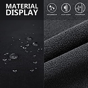 Outdoor Ventures Men's Running Vest Outerwear, Lightweight Windproof Fleece-Lined Softshell Sleeveless Jacket for Golf