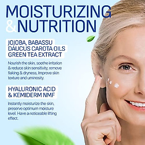 PENEBELLA New Lift & Firm Anti Aging Face & Neck Cream - Made in Europe - Firming & Lifting Anti Wrinkle Moisturizer with Hyaluronic Acid, Elastin, Vitamin C+E, Jojoba, Babassu, Daucus Oils