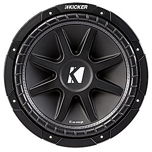 Kicker Bundle Compatible with Universal Vehicle 43C124-N Single 12" 150W Loaded Sub Box Enclosure with HA-A400.1 Mono Amplifier