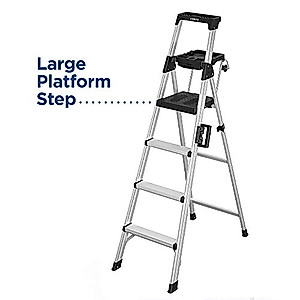 COSCO 2061AABLKE Signature Series Step Ladder, 6ft, Steel