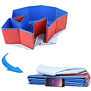 mcgrady1xm Collapsible Pet Dog Bath Pool, Kiddie Pool Hard Plastic Foldable Bathing Tub PVC Outdoor Pools for Dogs Cat Kid