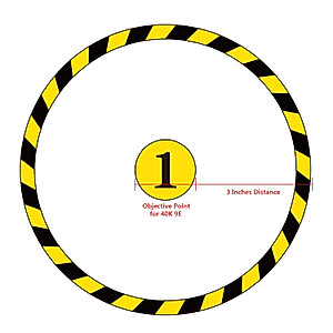 Jucoci Objective Point Markers 6PCS Set Objective Marker Compatible with WH40k Wargame (Miniature Not Included)