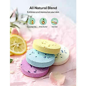 Shower Steamers Aromatherapy, 12Pcs Christmas Gifts Set for Moisturize Skin & Bubble Spa Bath, Rich in Natural Essential Oil, Ideal Gifts for Thanksgiving Day,Mother's,Birthday