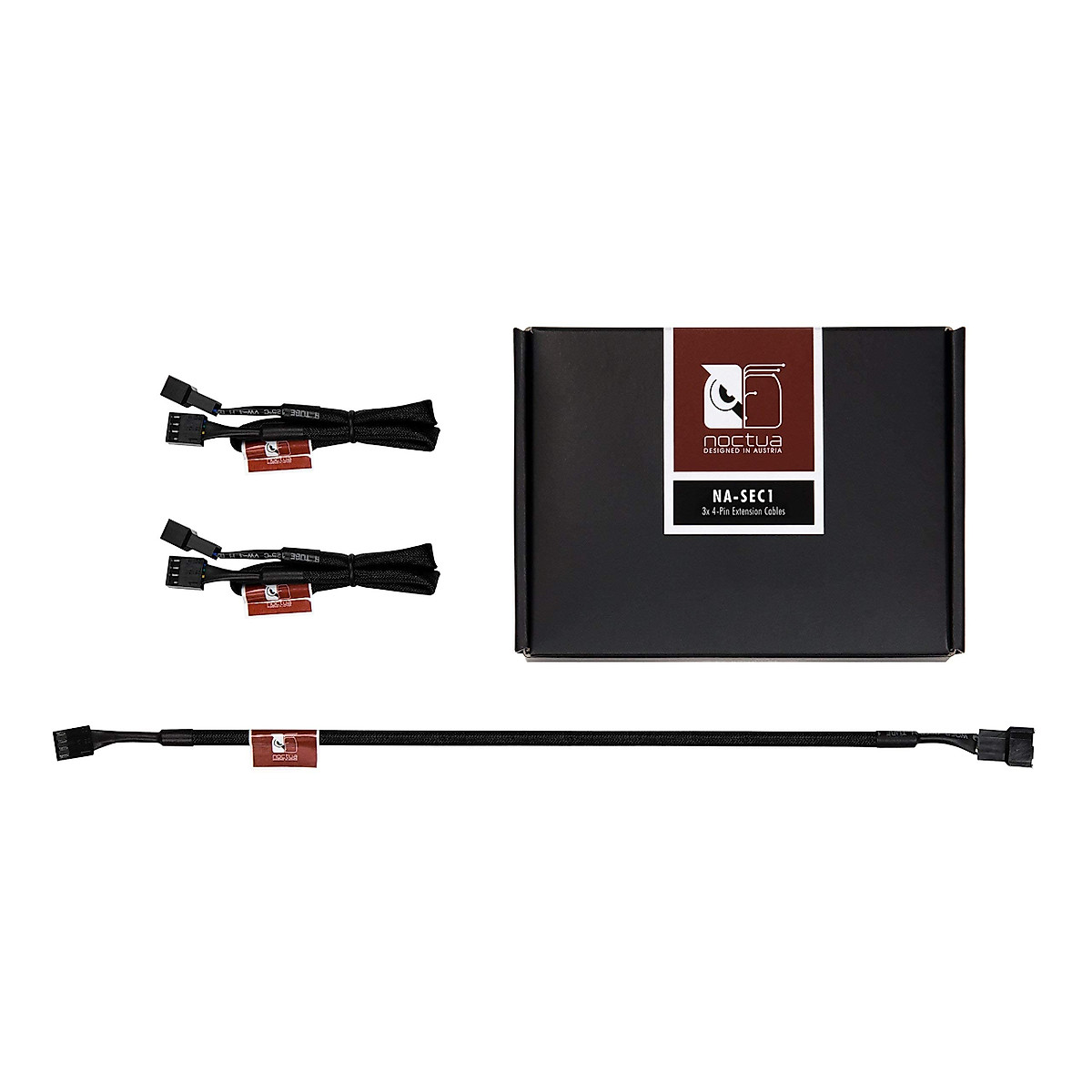 Noctua Bundle Including: 2X NF-P12 Redux 1700 PWM Fan, 1x NA-SYC1 Y Splitter Cable, 1x NA-SEC1 30cm Extension Cable