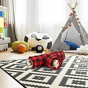 Rypet Guinea Pig Tunnels & Tubes Collapsible 3 Way Small Animals Hideaway Activity Tunnel Toys for Guinea Pig Chinchilla Ferret Hamster