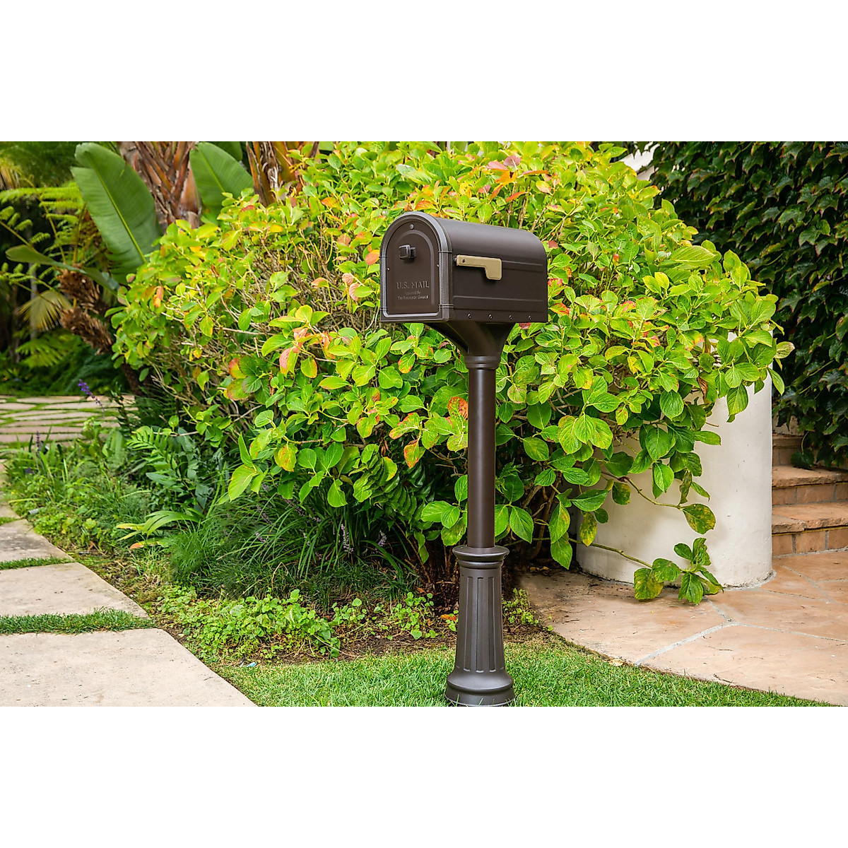 Architectural Mailboxes 7980RZ Roxbury Kit Mailbox, Rubbed Bronze