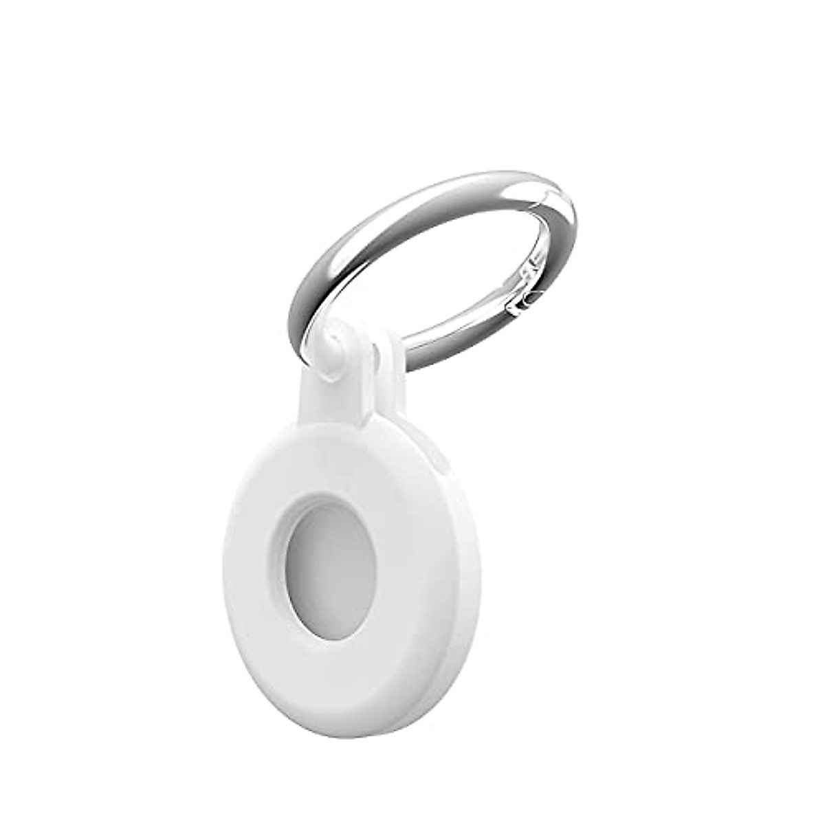 Zcooooool 2pcs Thickened Airtag Case Silicone Protector Cover Skin for Apple Airtags Washable Airtag Holder , Airtag Keychain , Airtag Keyring