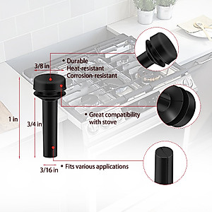 WB02X24790 Grate Rubber Feet for GE Stove Parts Rubber Grate Bumpers, Cafe Stove Top Grate Foot for GE Gas Range Parts Burner Grate Pad Replacement GE Gas Cooktop Parts Grate protectors 4Pcs