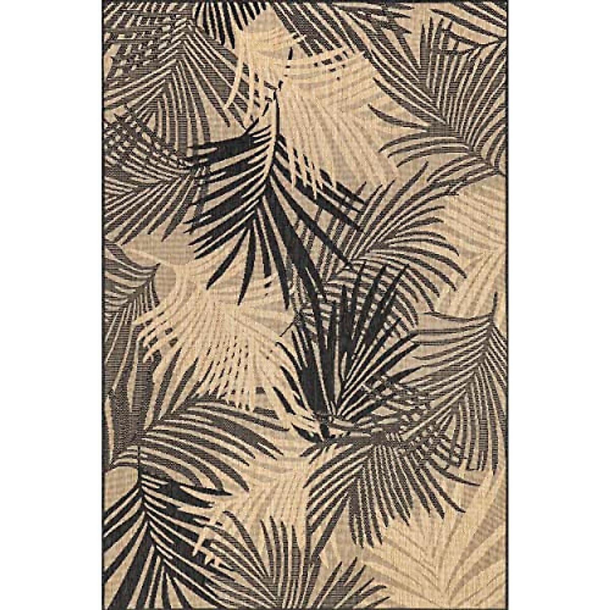 nuLOOM Kasia Areca Palm Indoor/Outdoor Area Rug, 8' x 10', Dark Grey
