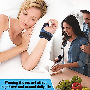 VISKONDA Thumb Brace - Thumb Spica Splint - CMC Joint Thumb Support Brace for Pain Relief,Arthritis,De Quervain's Tendonitis,Sprains,Strains,Trigger Thumb Immobilizer,Left or Right Hands(Medium)