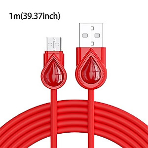BGNTBUK Extension Cord 1m 3A Silicone Data Cable Mobile Phone Color Fast Charging Line Liquid Soft Plastic Flash Charging Cable Dc97-16782a