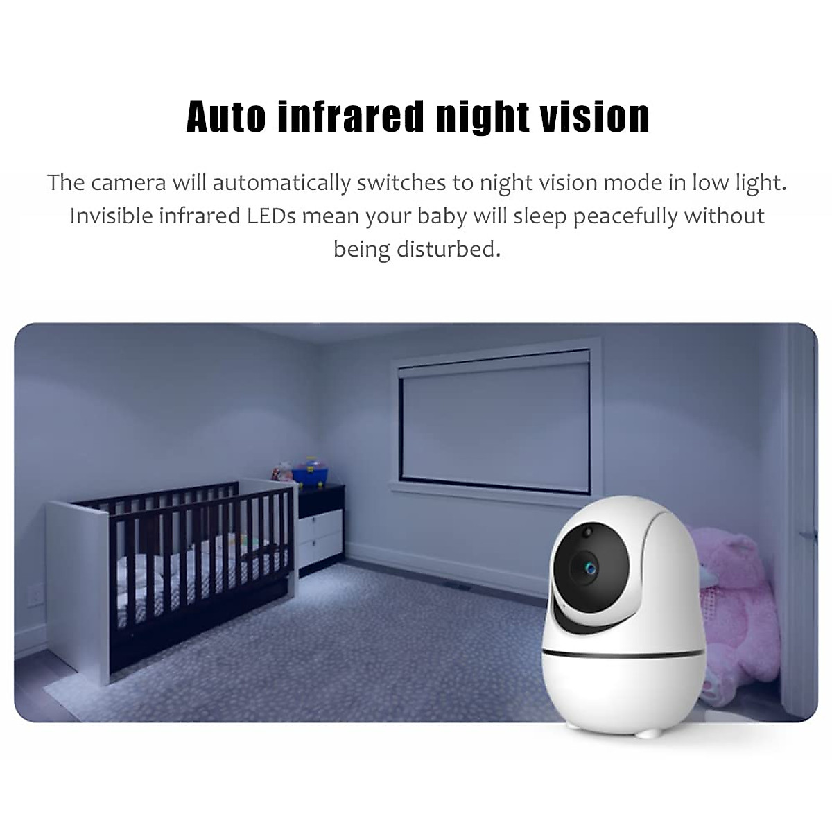 GUAZI STORE Baby Monitor, 7-inch Large Screen,Baby Monitor with Camera Audio Split Screen, Rotating Camera, Two-Way Talk, Temperature Monitoring,Baby 2 Camera,Automatic Night Vision, Lullaby.…