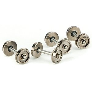 Walthers Proto HO Scale 36" Turned Metal Wheelsets With Metal Axles (100-Pack)