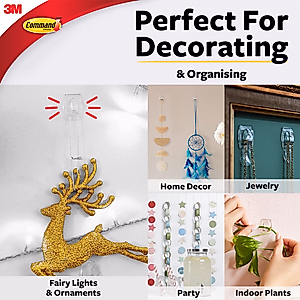 Command Mini Hooks, Clear, 6-Hooks (17006CLR-ES)